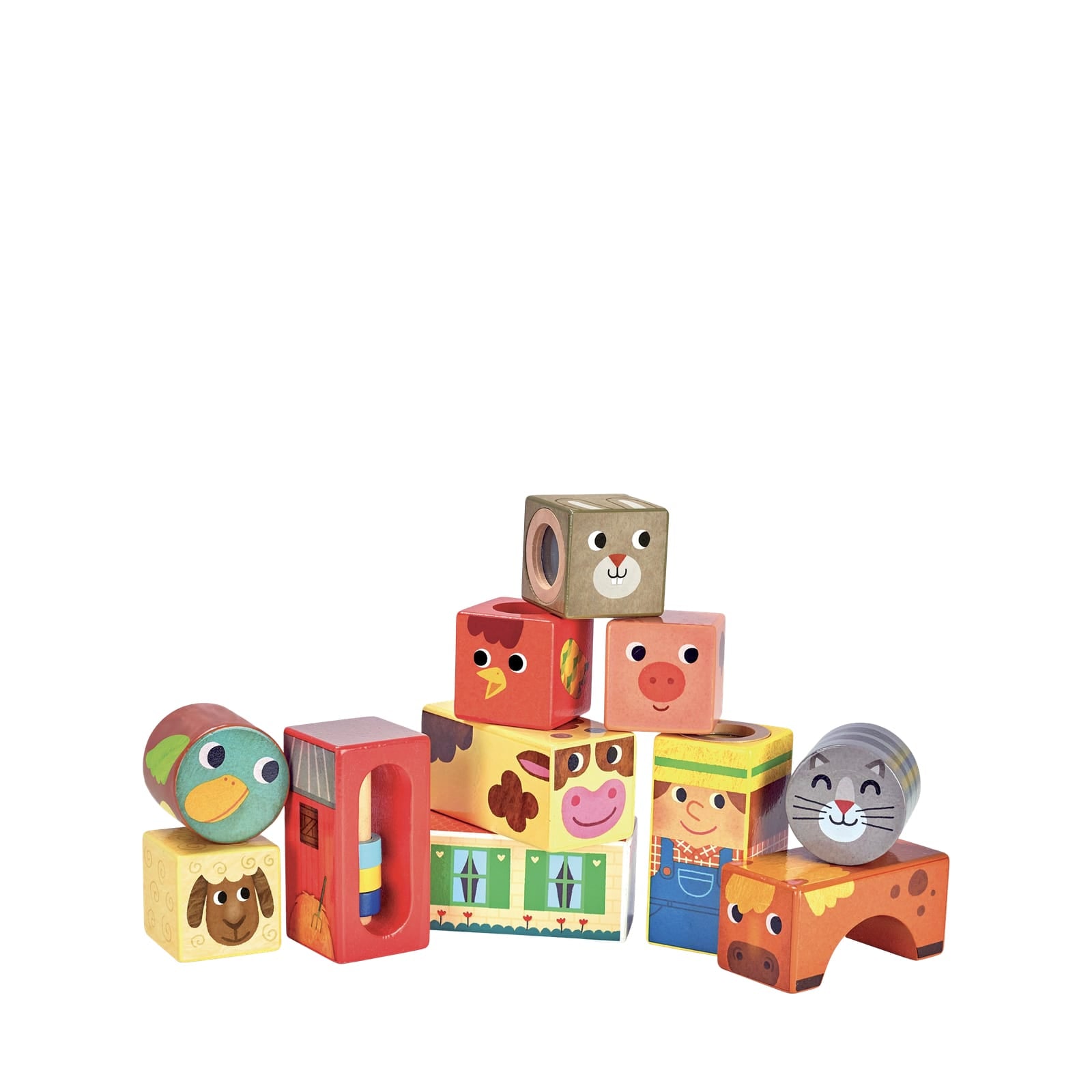 Vilac Musical Building Blocks - Farm