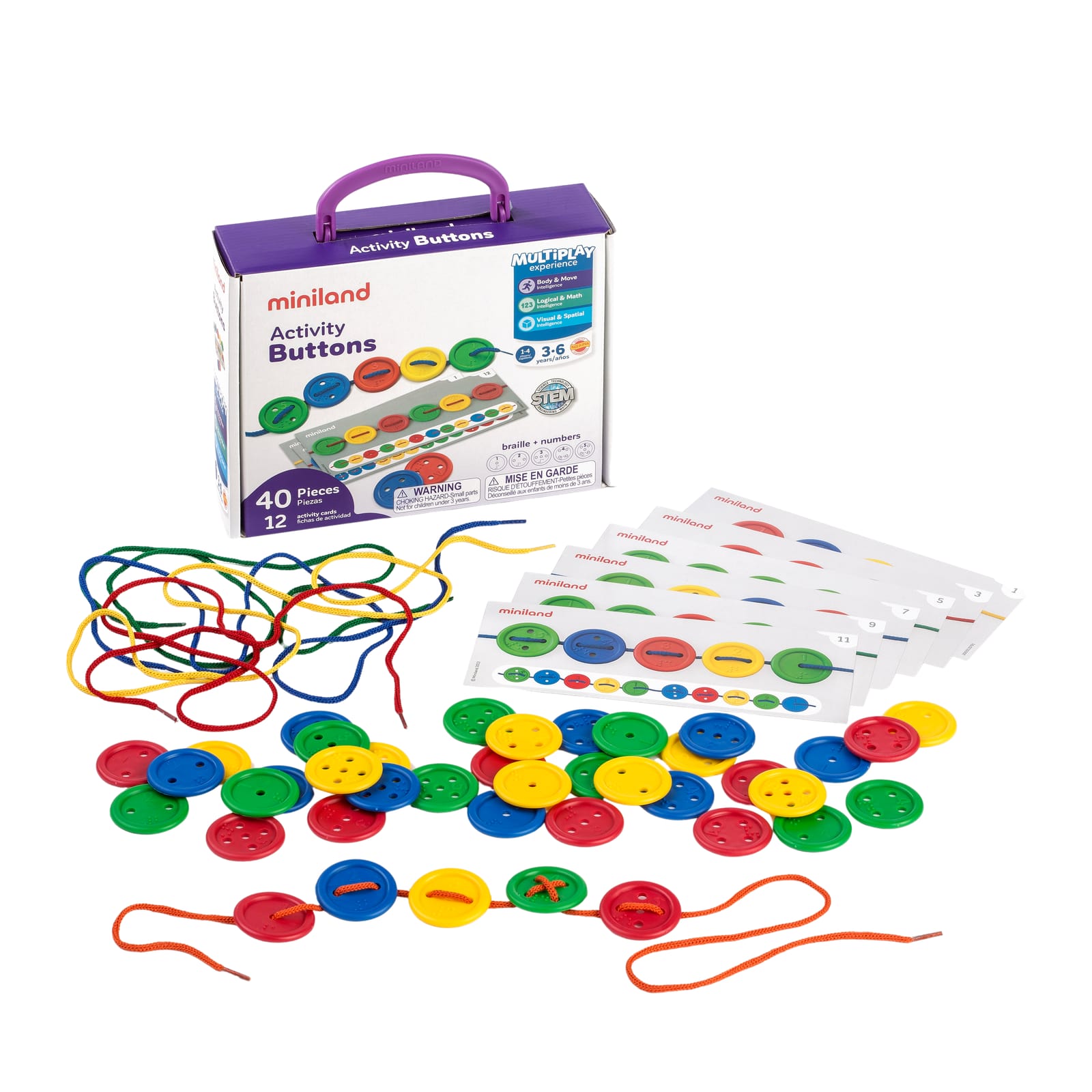 Miniland Lacing Activity Buttons