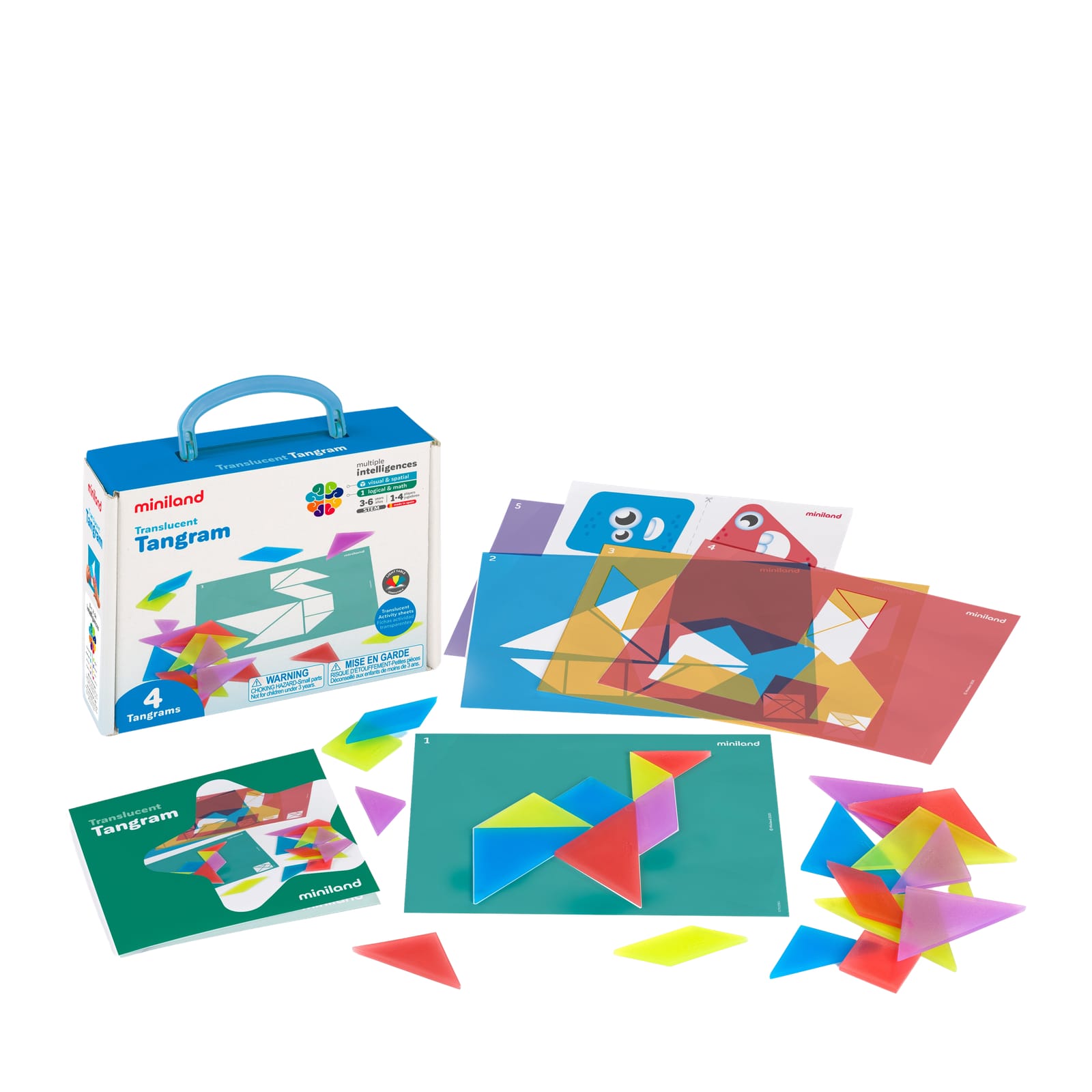 Miniland Learn Shapes - Translucent Tangram
