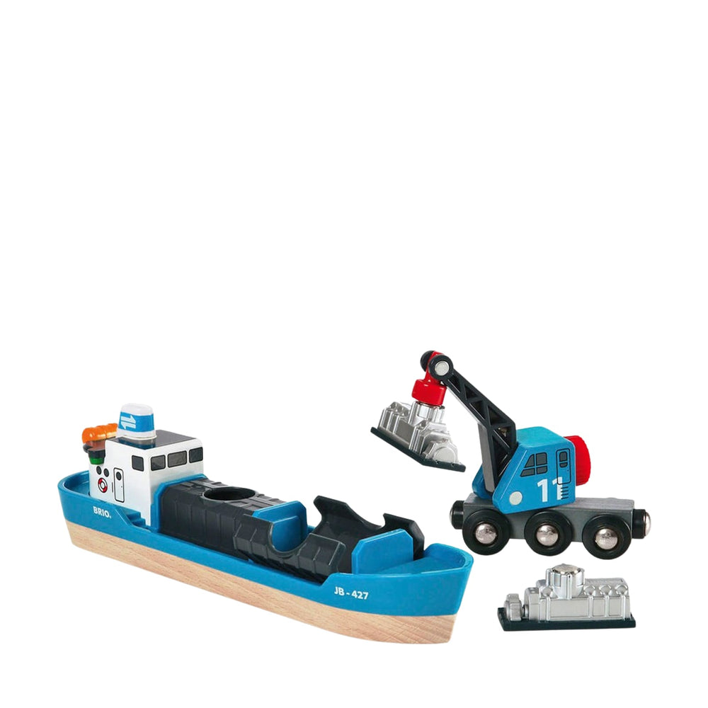 Brio Harbour Freight Ship and Crane