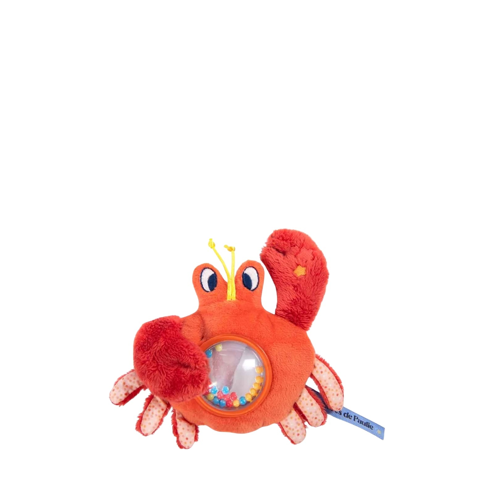 Moulin Roty Soft Rattle Toy - Crab