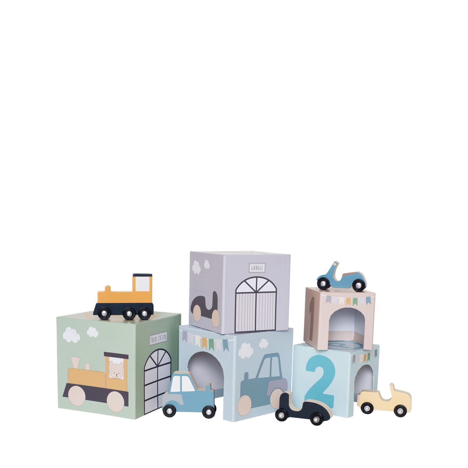 Jabadabado Stacking Cubes and Vehicles