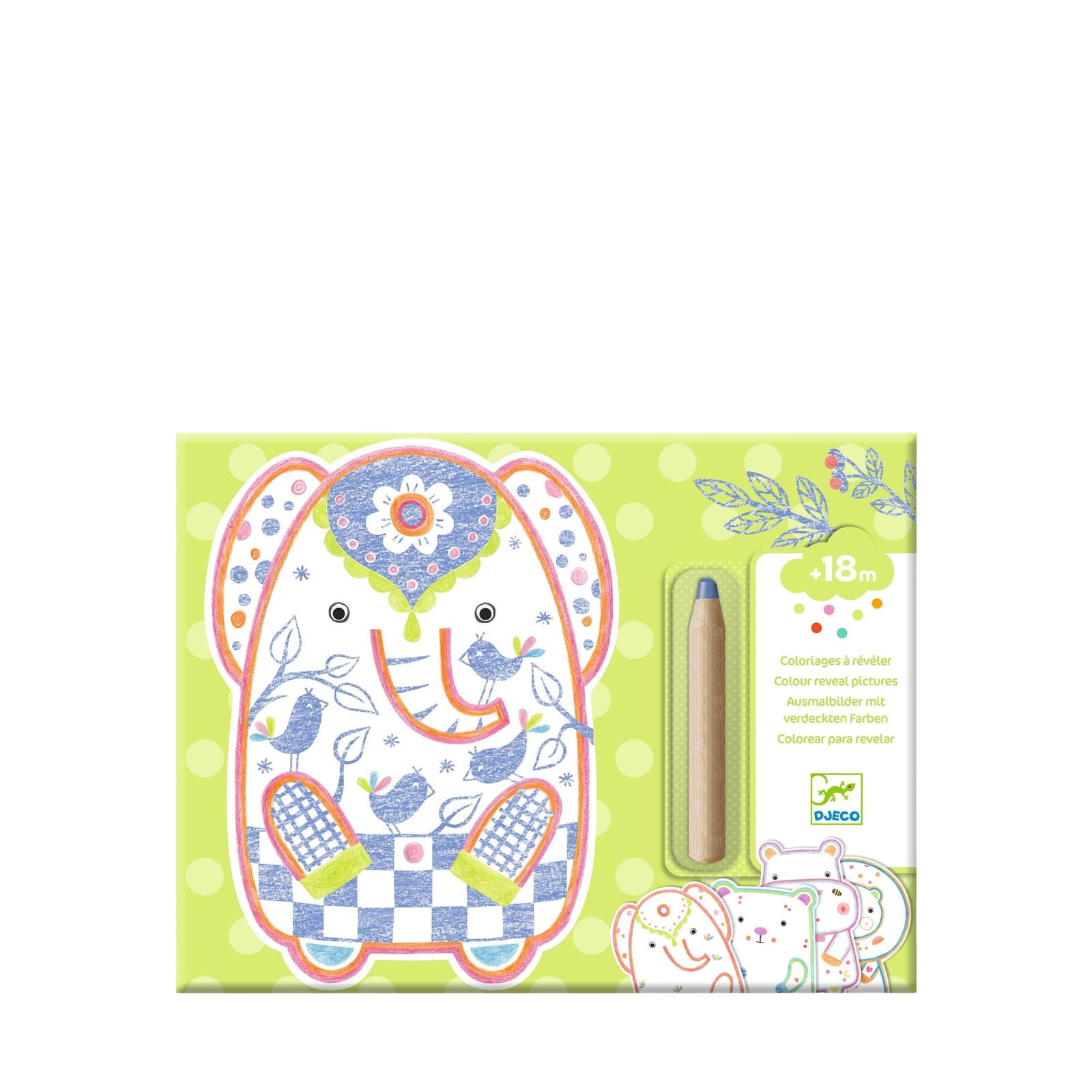 Djeco Colouring Craft Set - Wild Animals