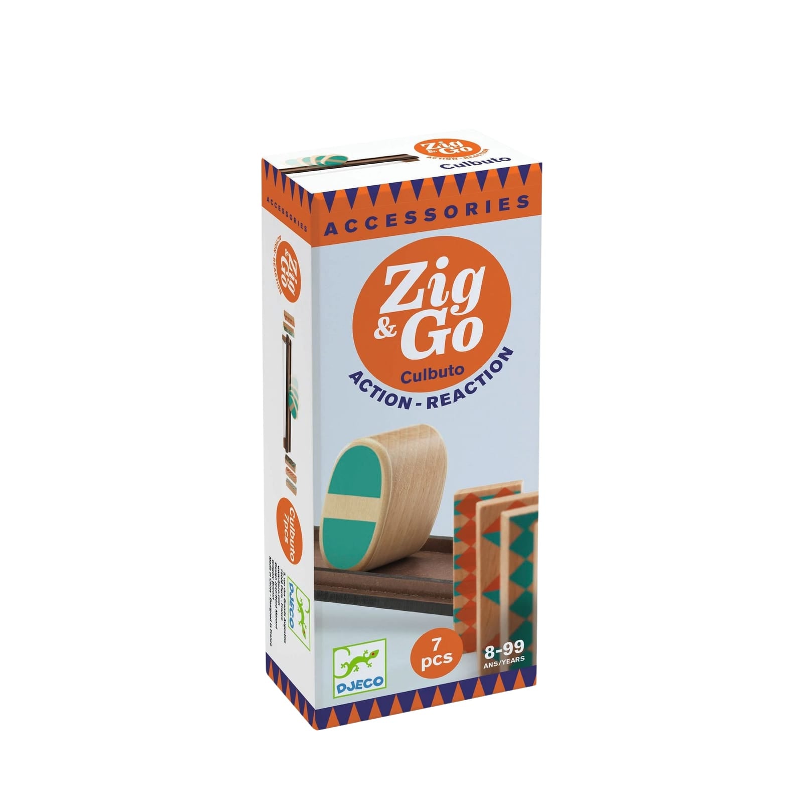 Djeco Zig and Go Construction Game - Tumbler 7 Pieces