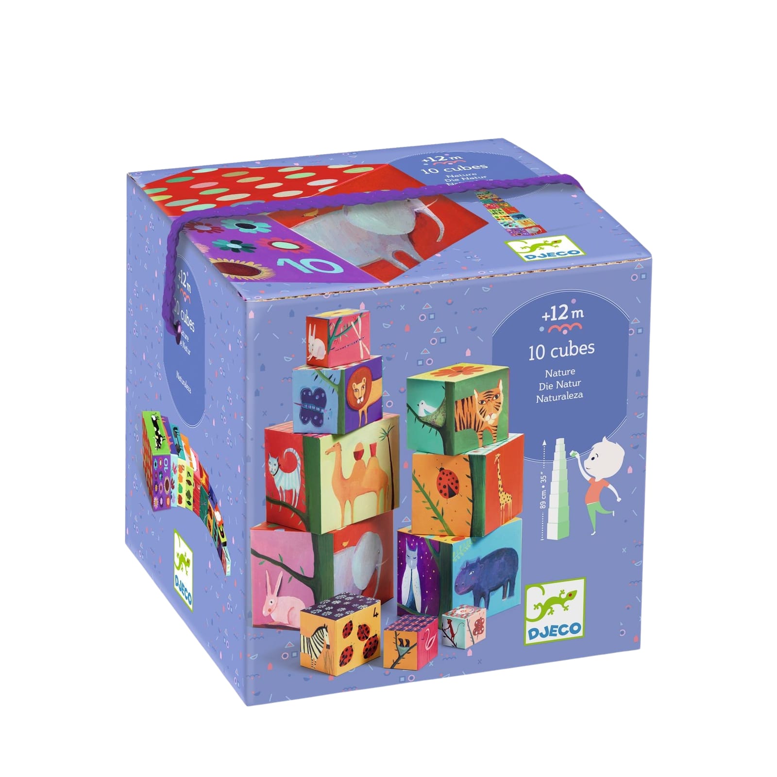 Djeco Stacking Cubes - Nature and Animals