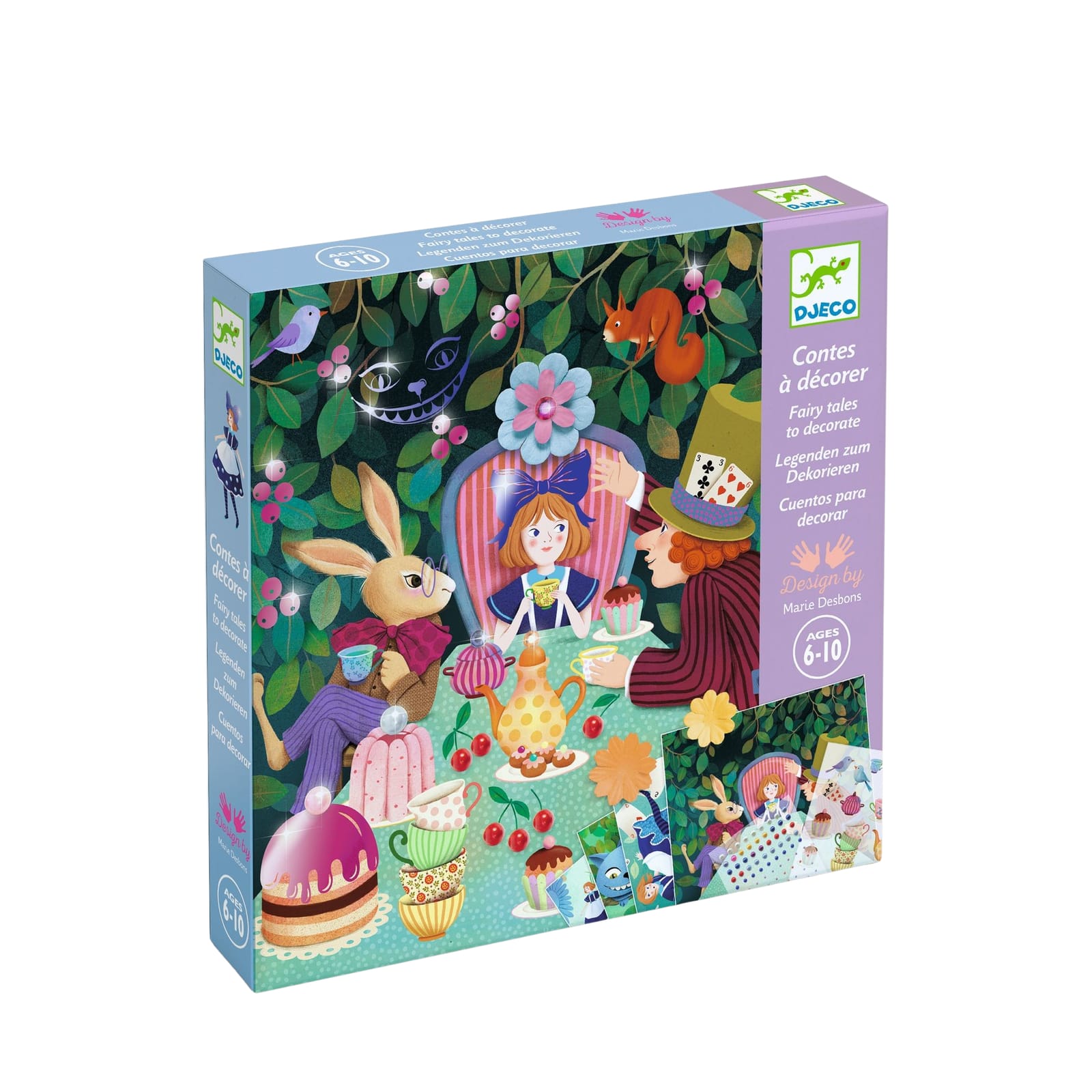 Djeco Decorate Boards Craft Set - In Wonderland