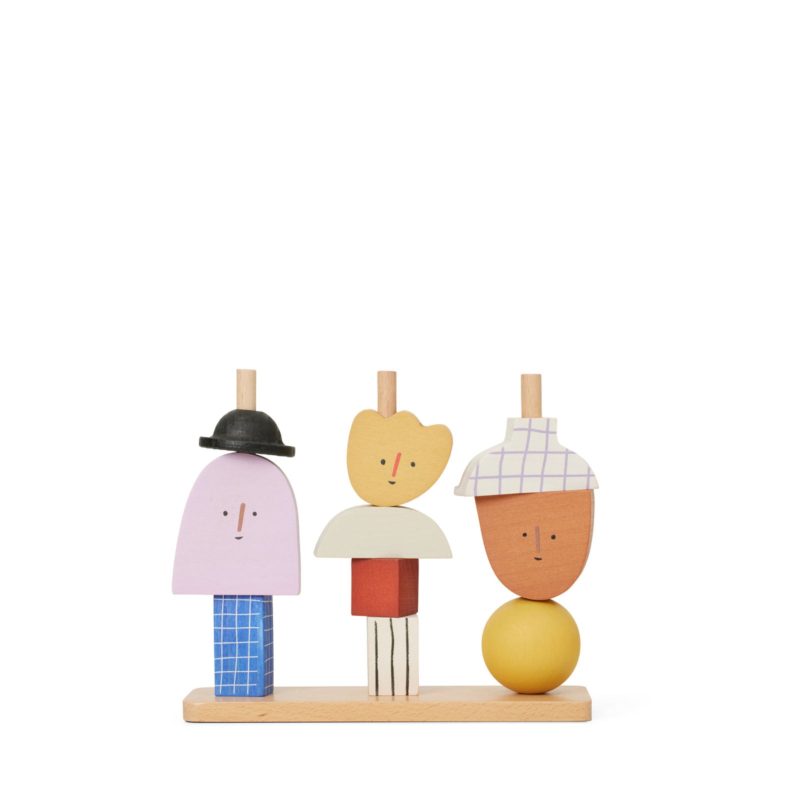 ferm LIVING Character Stacking Blocks - Multi