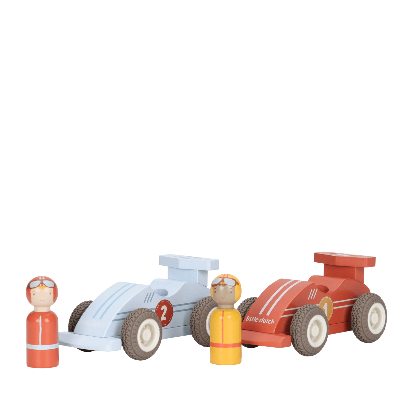 Little Dutch Pullback Racing Cars with Peg Dolls