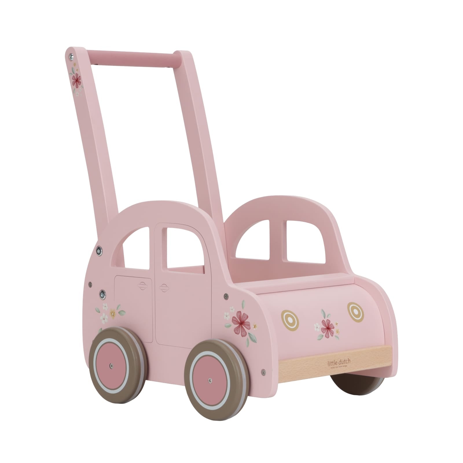 Little Dutch Baby Walker Pink Car
