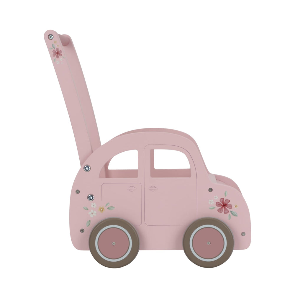 Little Dutch Baby Walker Pink Car