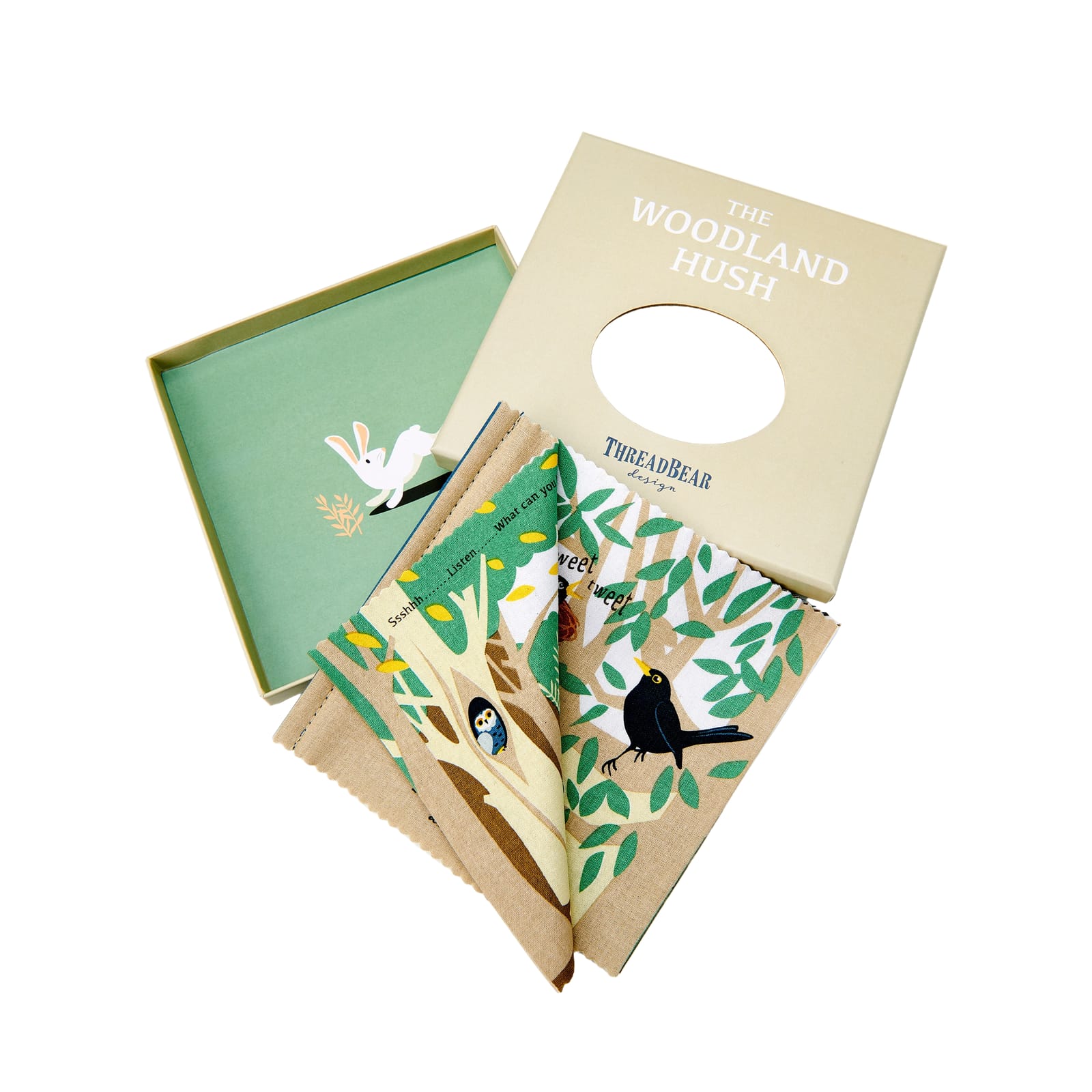 ThreadBear Rag Book - Woodland Hush