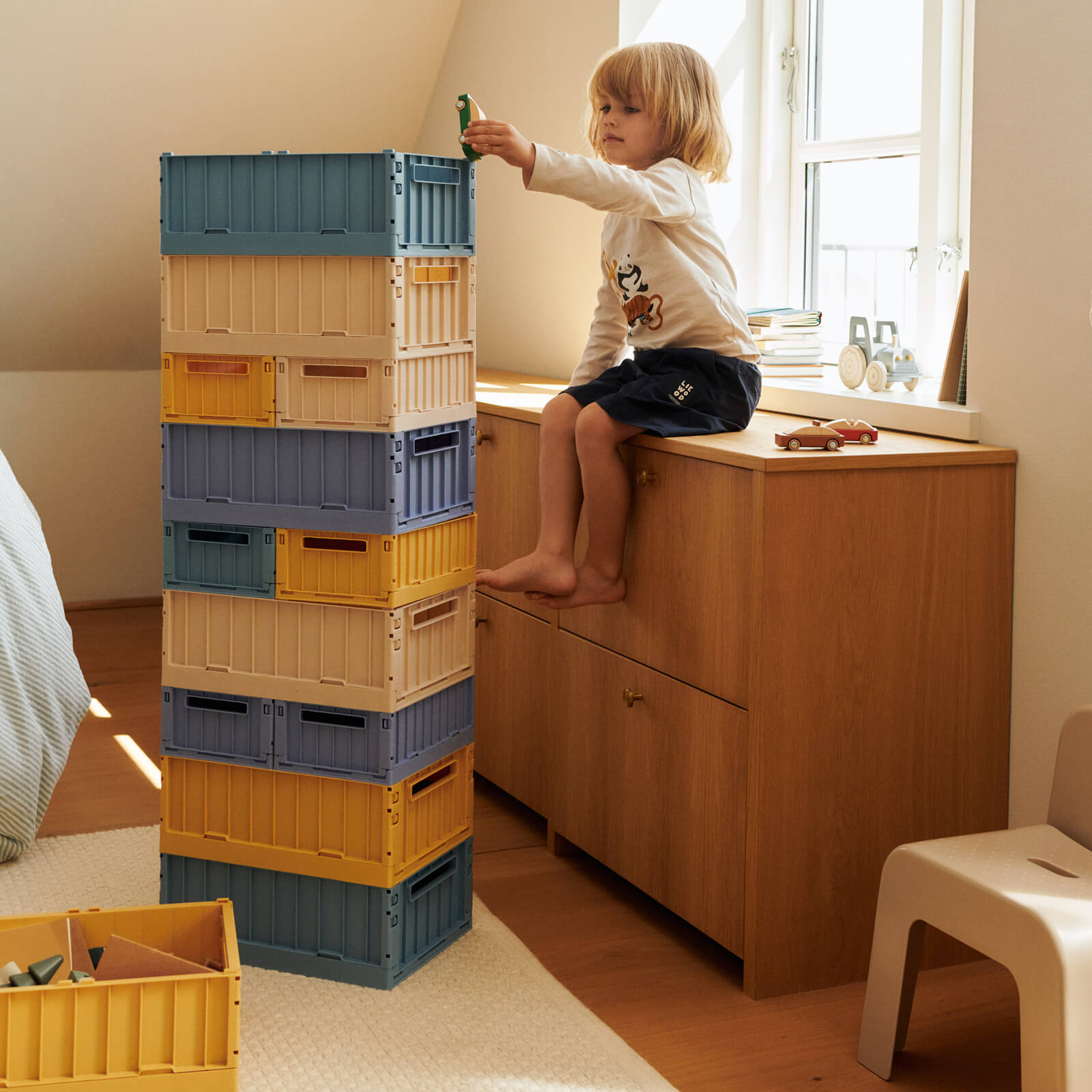 Liewood Weston Storage Box Small 2 Pack - Dusty Lavender