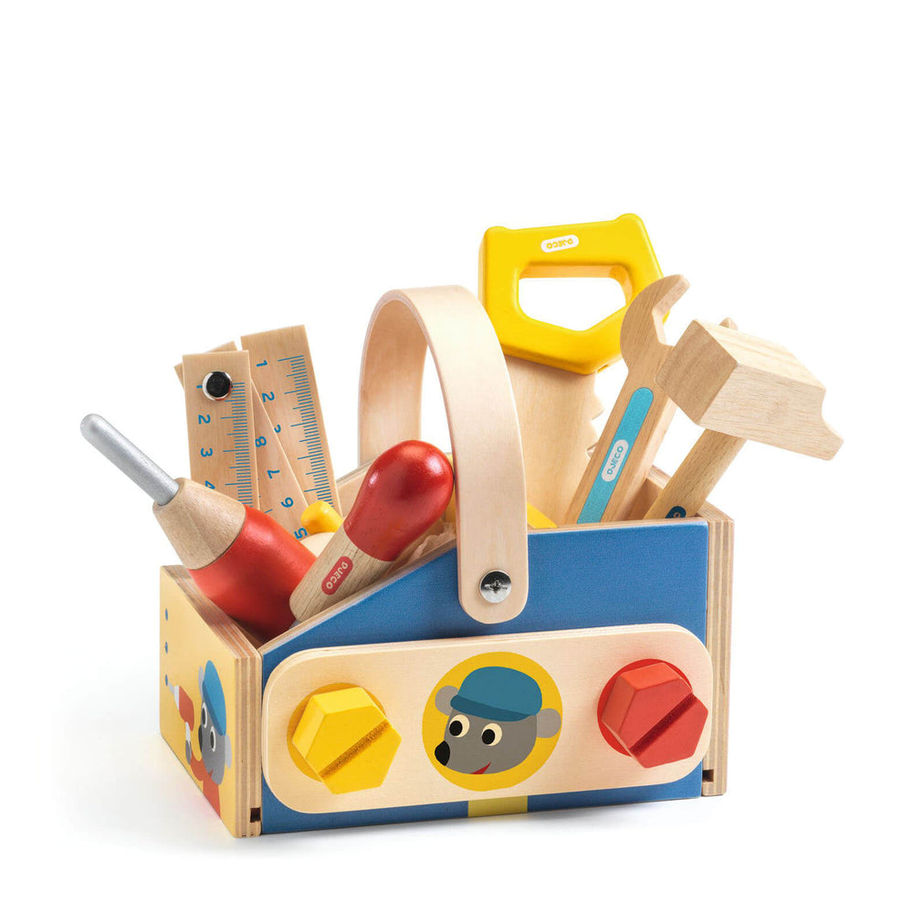 Djeco Wooden Mini Tool Box Set