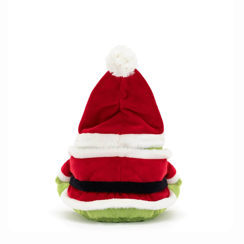 Jellycat Santa Ricky Rain Frog Soft Teddy Toy – Small Kins