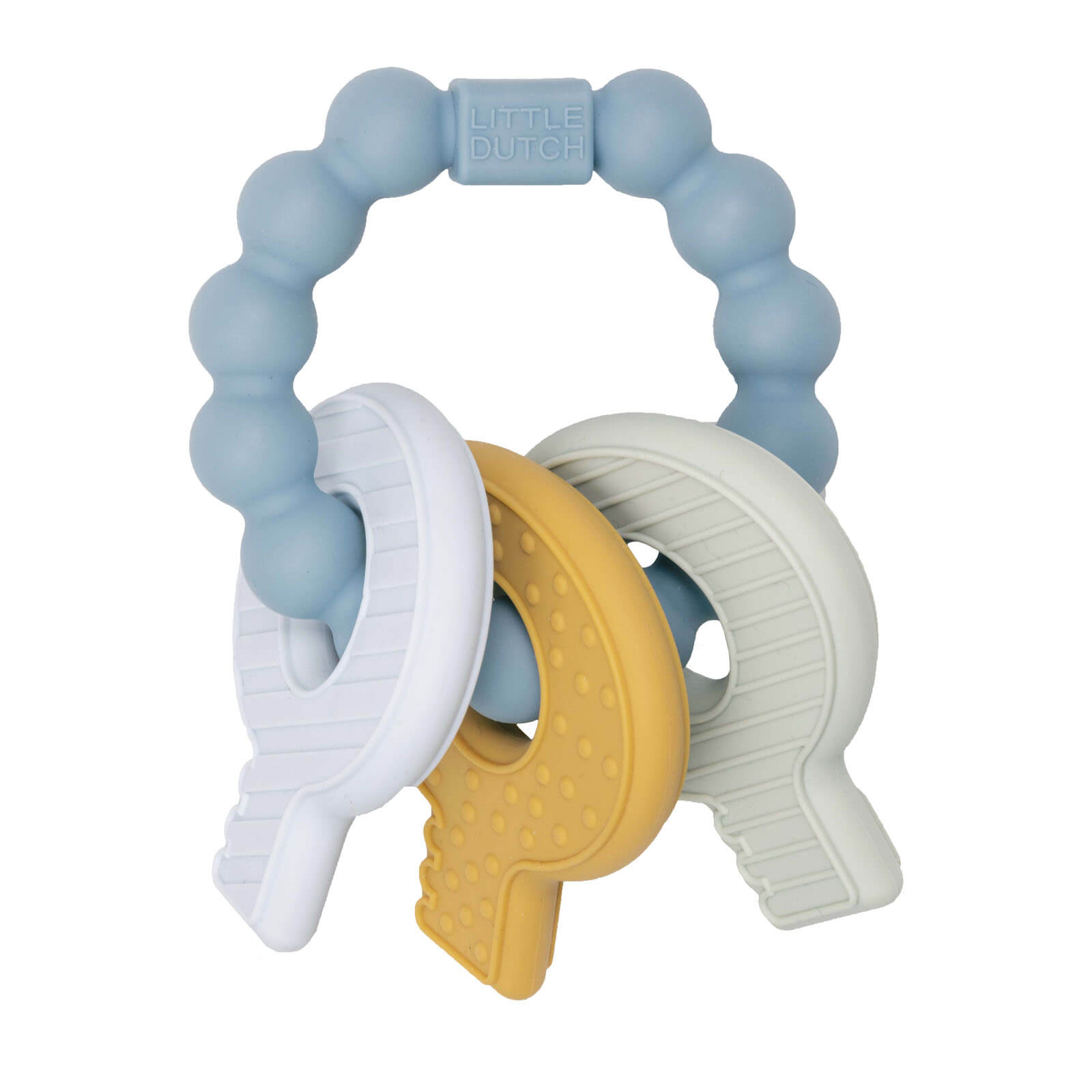 Little Dutch Silicone Teething Keychain - Blue – Small Kins