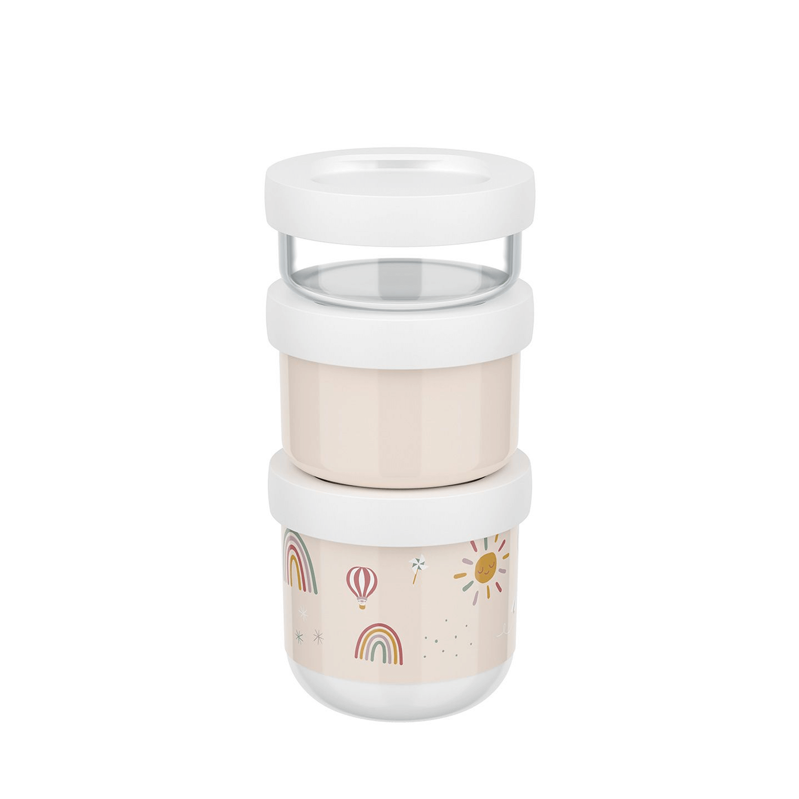 Little Dutch Snack Box Stack 3 Piece Set - Sunshine and Rainbows