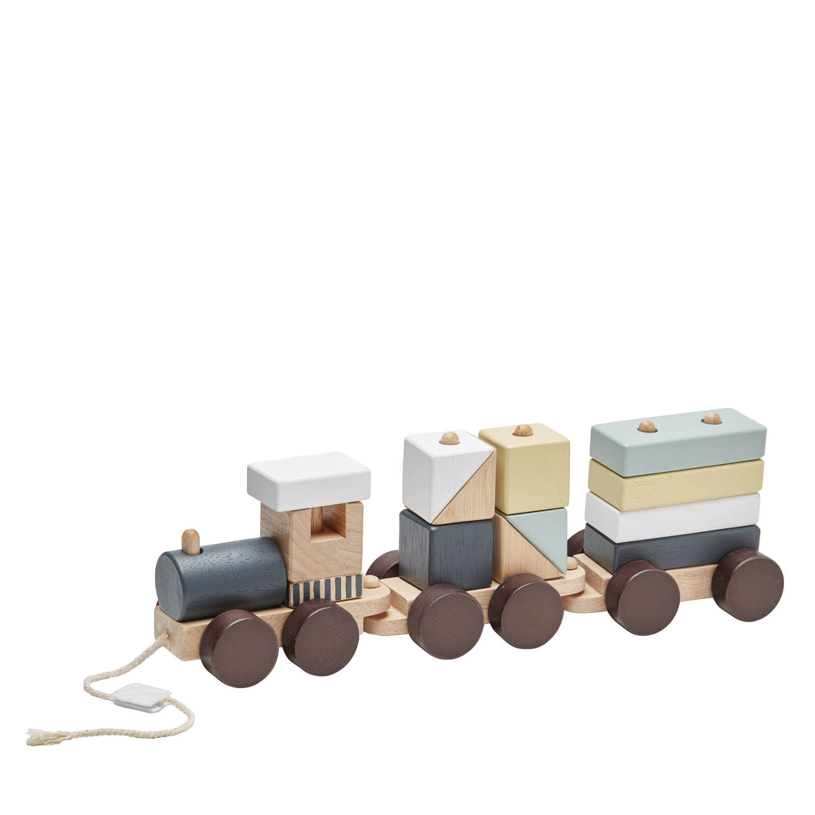 Kids Concept Natural Block Train Stacker – Small Kins