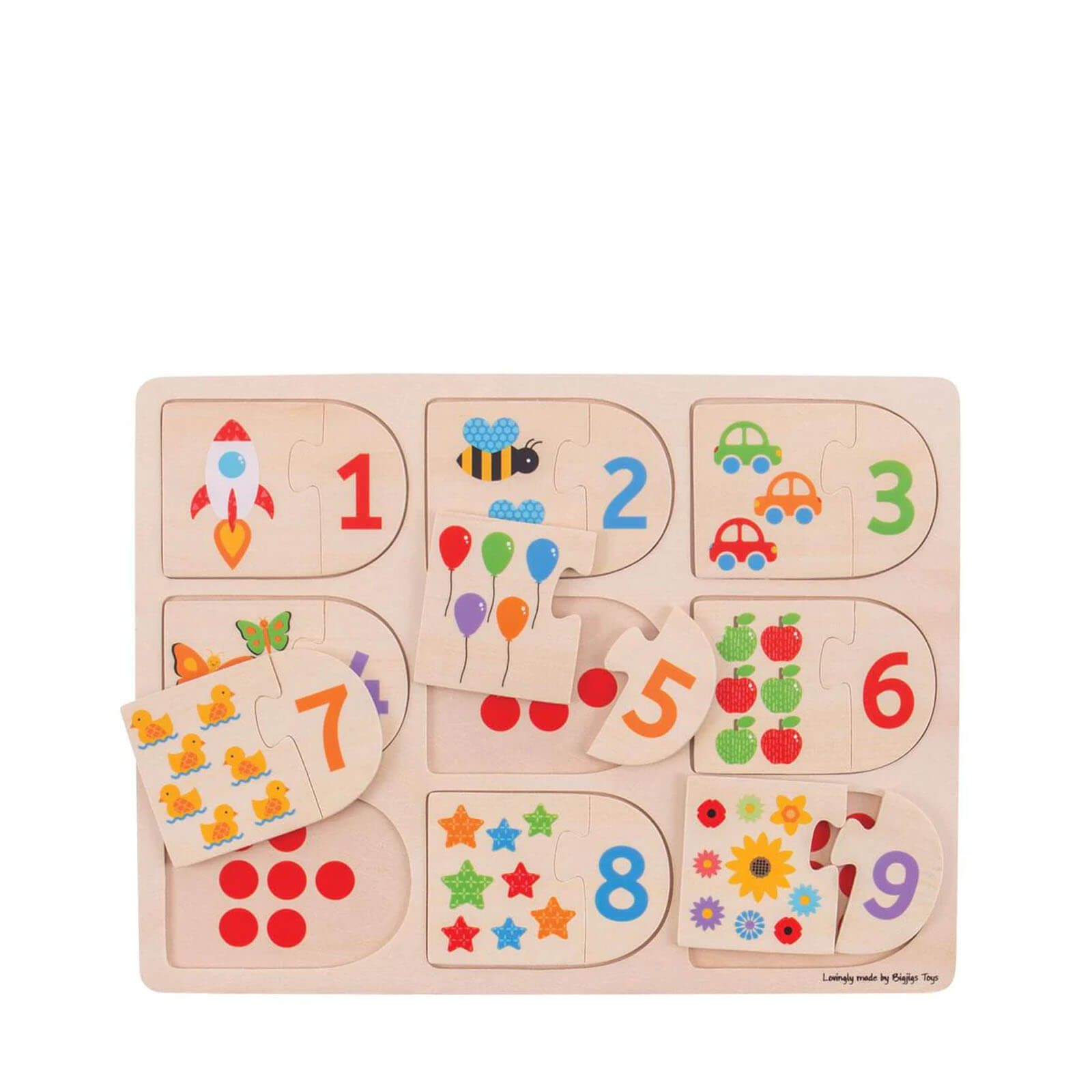 Big Jigs Picture and Number Matching Puzzle