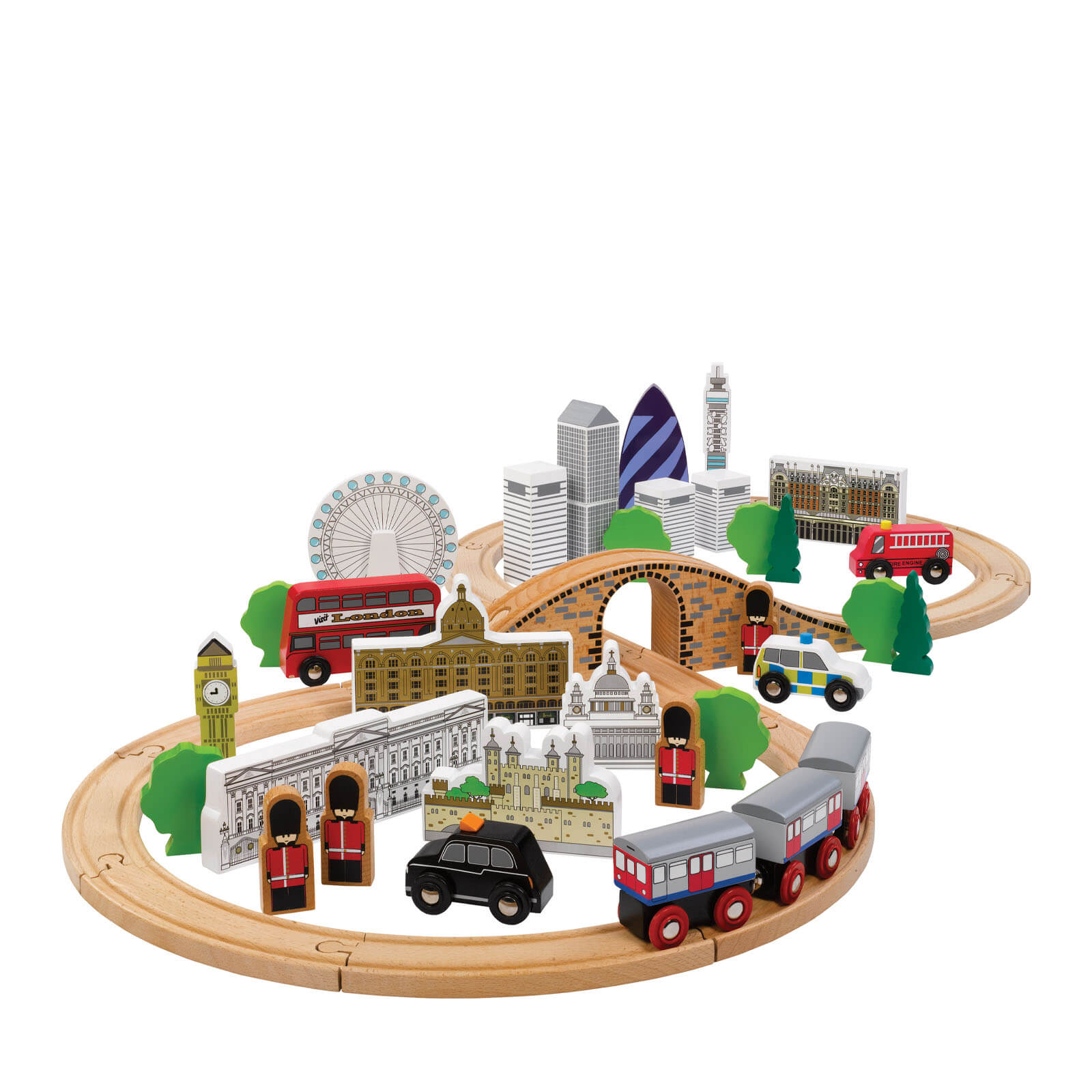 Tidlo City Of London Train Set - 50 Pieces