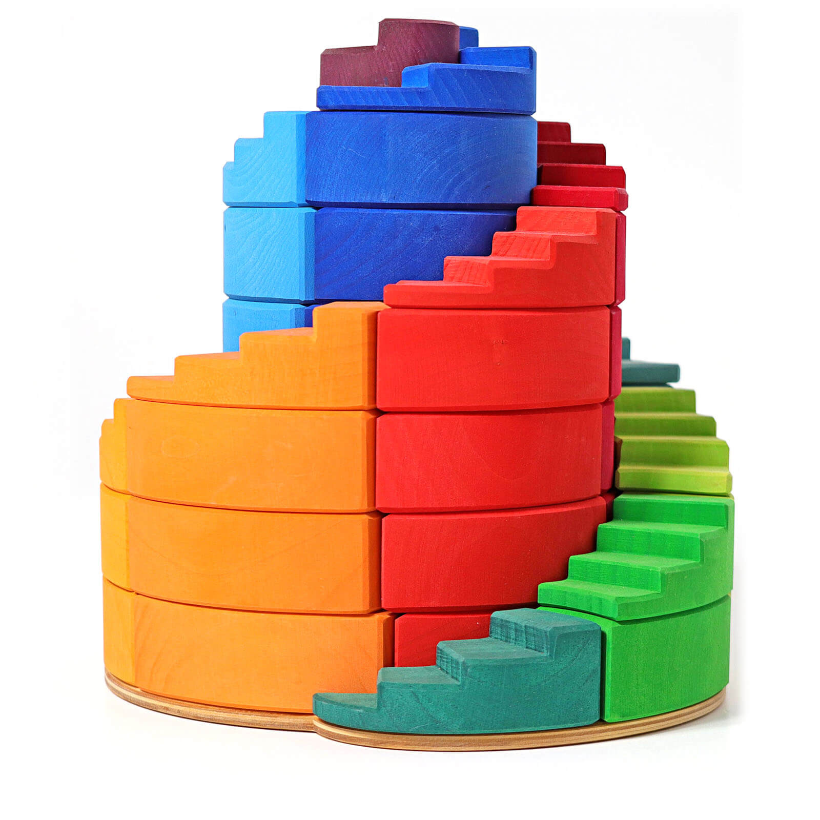 Grimm’s Counterrotating Stepped Spiral Blocks